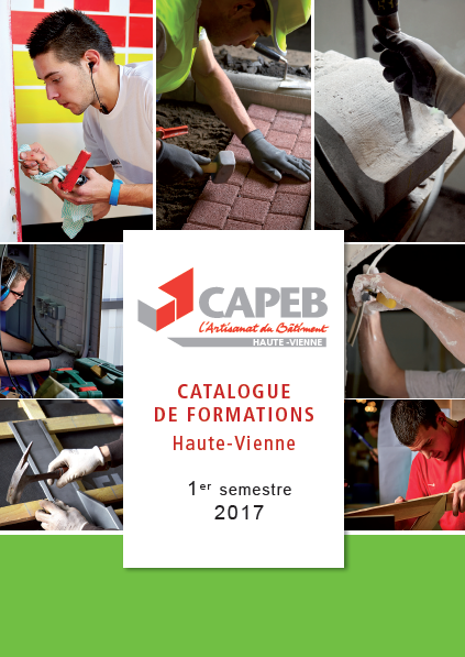 Le nouveau catalogue de formation de la CAPEB Haute-Vienne déjà disponible ・ CAPEB